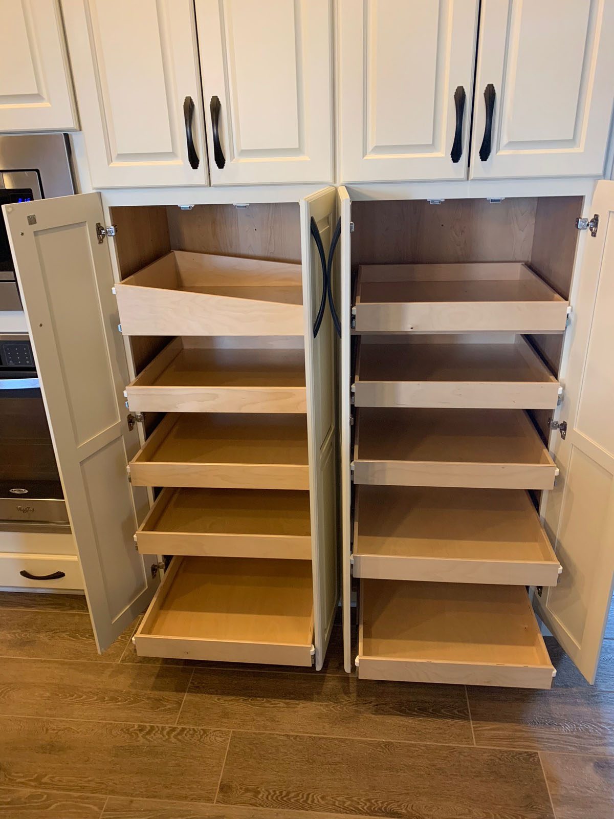 Austin pantry Cabinet Pull Out Shelves The Shelf King